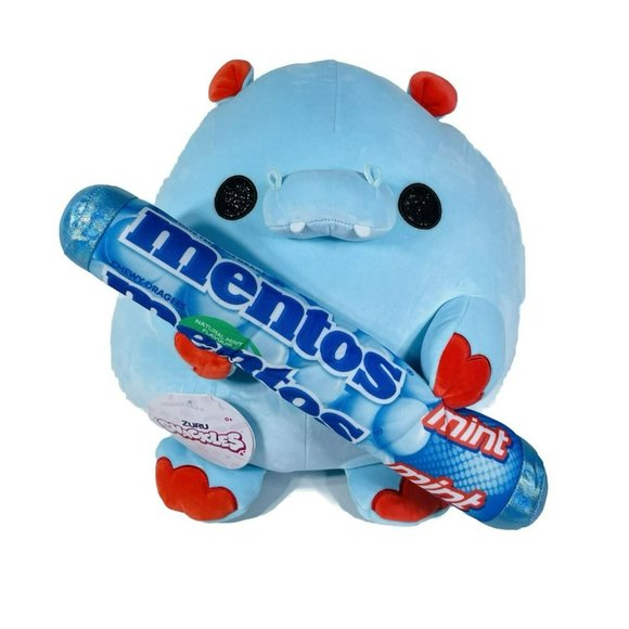 Zuru | Toys | Snackles Mentos Mint Huch The Hippo 4 Blue Plush Stuffed ...